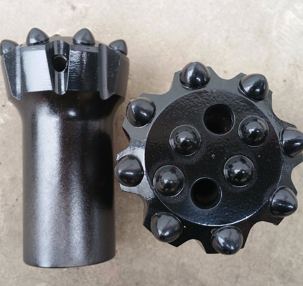 Mining 45mm R32 Button Drill Bit 32mm 8 Buttons Quarrying Tapered Rock ...