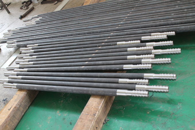 Hex32 - T38 Threaded Drill Rod Flushing Hole 9.6 Mm With High Fatigue ...