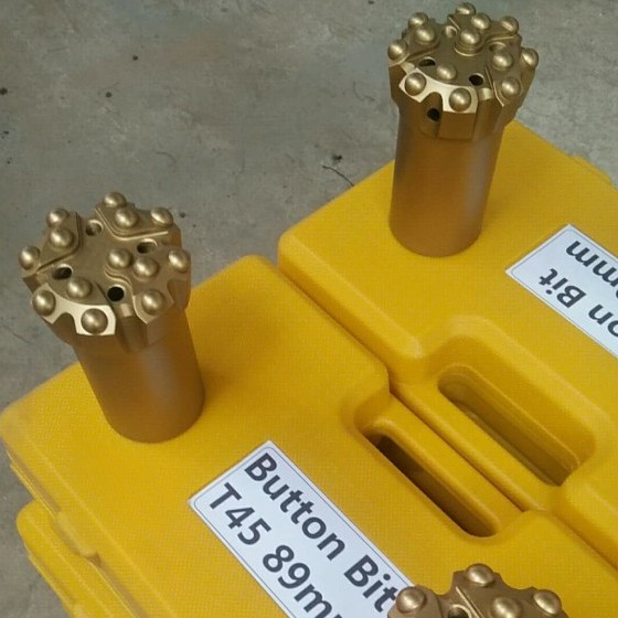 Tungsten Carbide Button Bits Rock Drilling 89mm For Atlas Copco Rock ...
