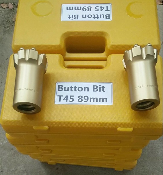 T45 89mm Retrac Button Bits Rock Drilling Tools For Hard Rock ISO Approved