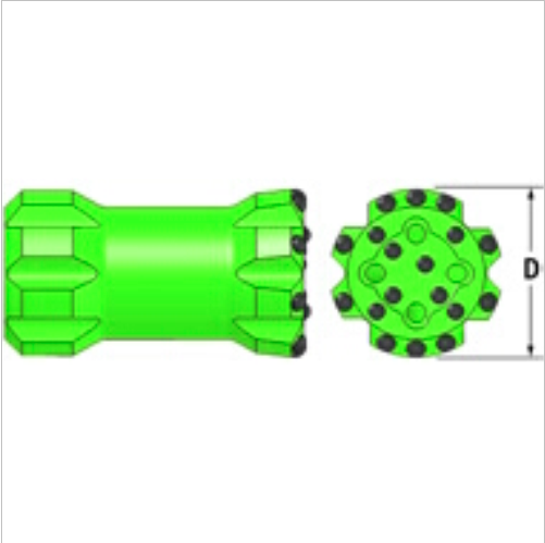 Tungsten Carbide Inserts Retractable Drill Bit ST68 Drop Center / Flat Face