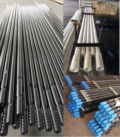 T38 T45 T51 Threaded Drill Rod MF Extension Drill Rod with 400mm ...