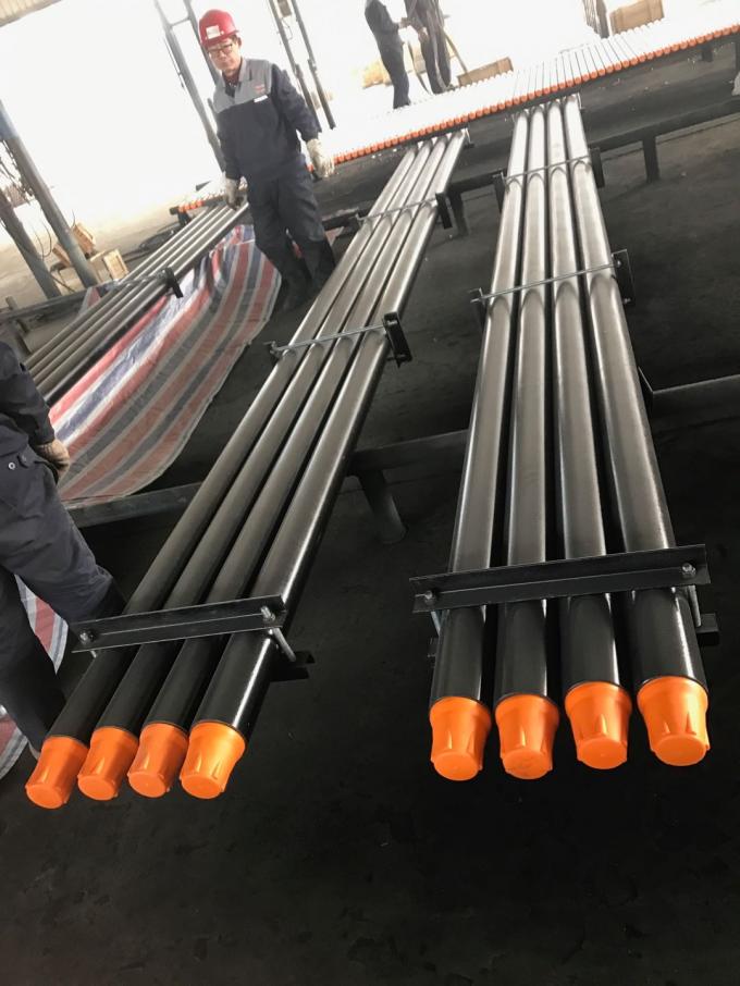 ST58 ST68 Threaded Drill Rod For Rock and Mining Drill Machinery , 76 ...