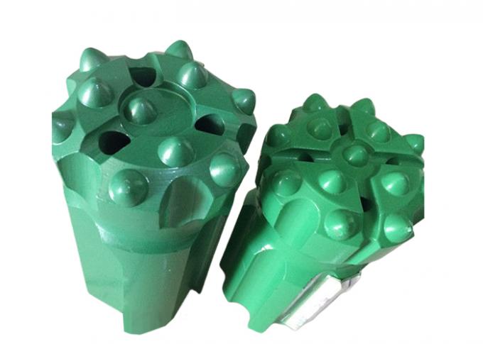 T45 Threaded Drop Center Ballistic Button drill bit for rock , 76mm ...