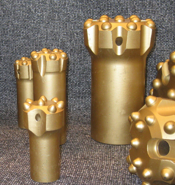 T38 T45 T51 Tungsten Carbide Drill Bits With Spherical / Ballistic Buttons