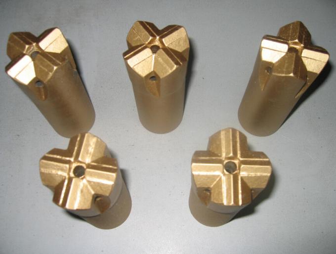 ISO Tungsten Carbide Tapered Cross Bits for Small Hole Rock Drilling Tools